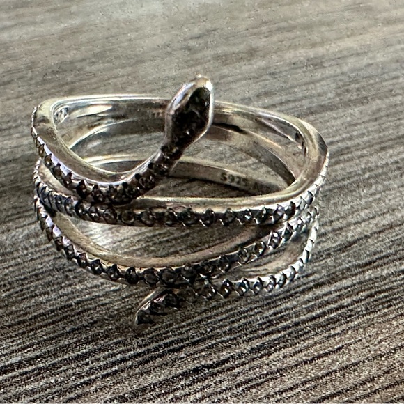 Pandora | Jewelry | Pandora Silver Snake Ring | Poshmark